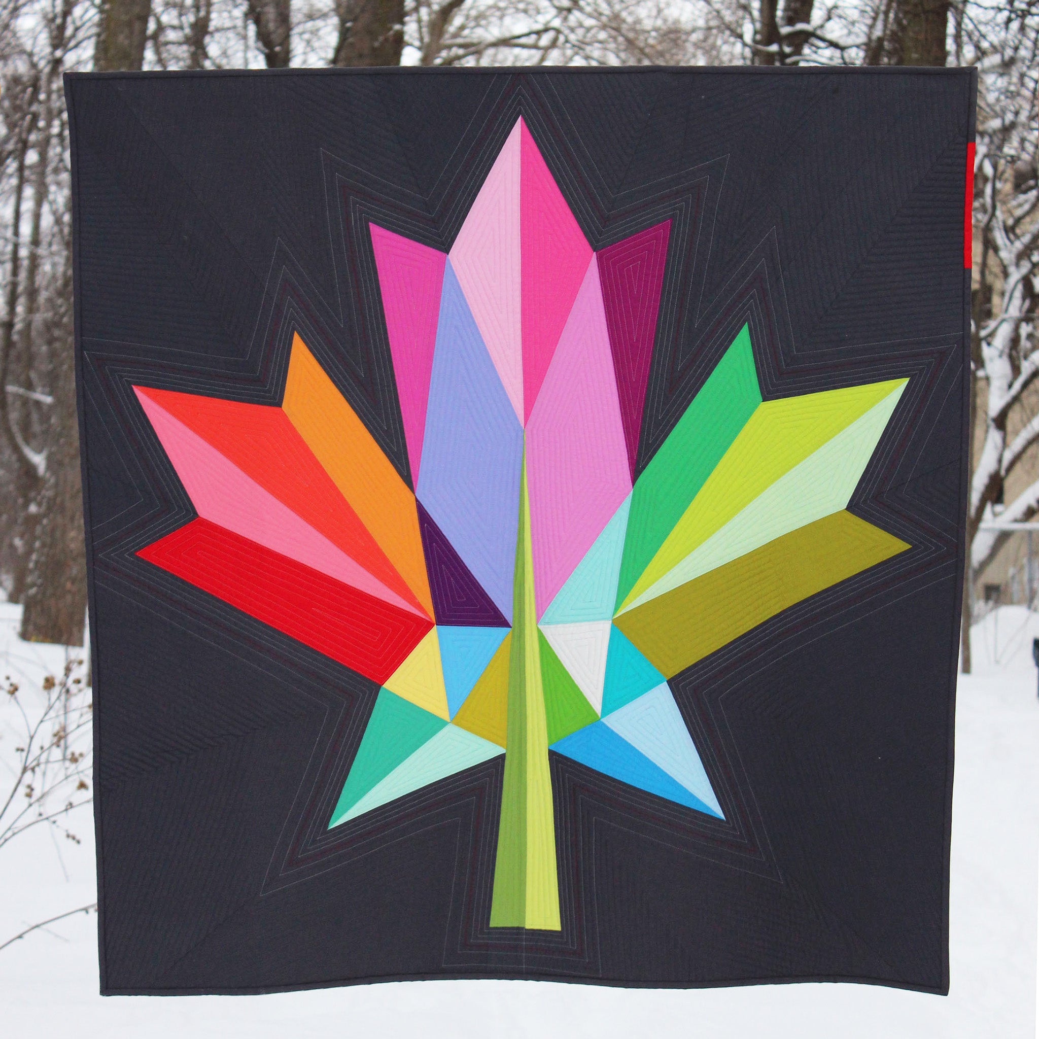Oh Canada! maple leaf FPP Quilt Pattern - Wondergarden by Tamara Kate