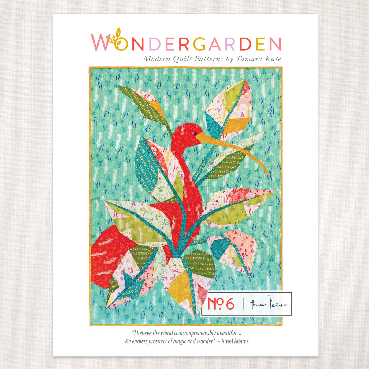 The Scarlet Ibis Quilt Pattern - Wondergarden – Tamara Kate